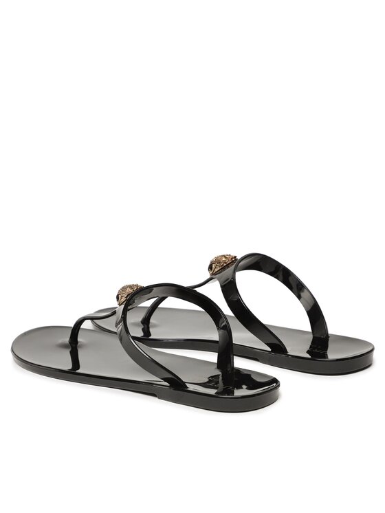 Kurt Geiger Japonki Maddison T-Bar 9796300979 Czarny | Modivo.pl