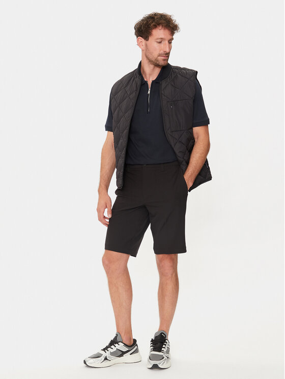 Boss Шорти з тканини S_Commuter 50504392 Чорний Slim Fit | Modivo.ua