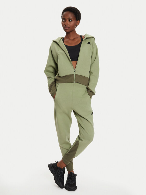 adidas Mikina Z.N.E. IW7752 Zelená Loose Fit | Modivo.cz