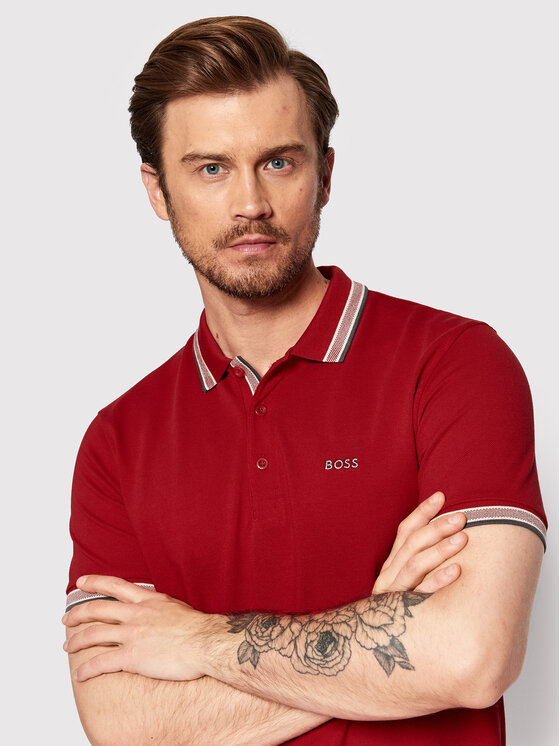 Boss Poloshirt Paddy 50468983 Rot Regular Fit | Modivo.de
