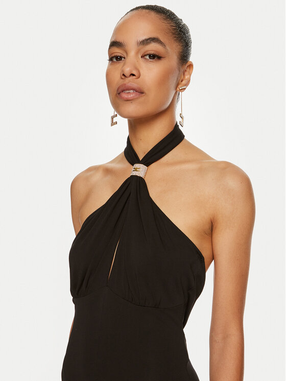 Elisabetta Franchi Večerní šaty AB-71-747E2-V640 Černá Regular Fit ...