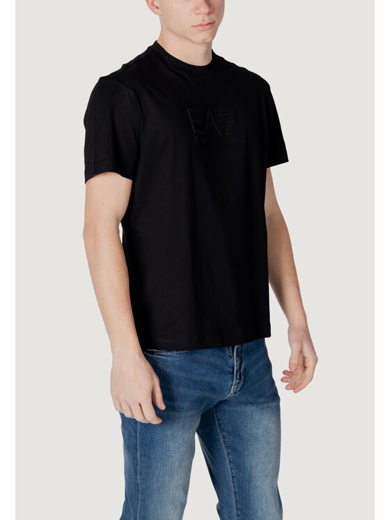 EA7 Emporio Armani T-Shirt 7M000224 AF10375 UC001 Czarny Regular Fit | Modivo.pl