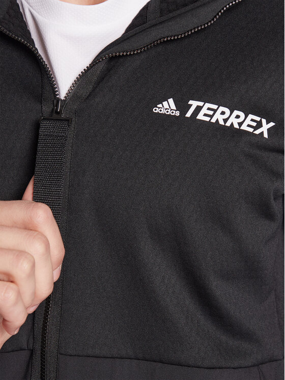 adidas Bluza techniczna Terrex Fleece Lite GI7313 Czarny Regular Fit ...