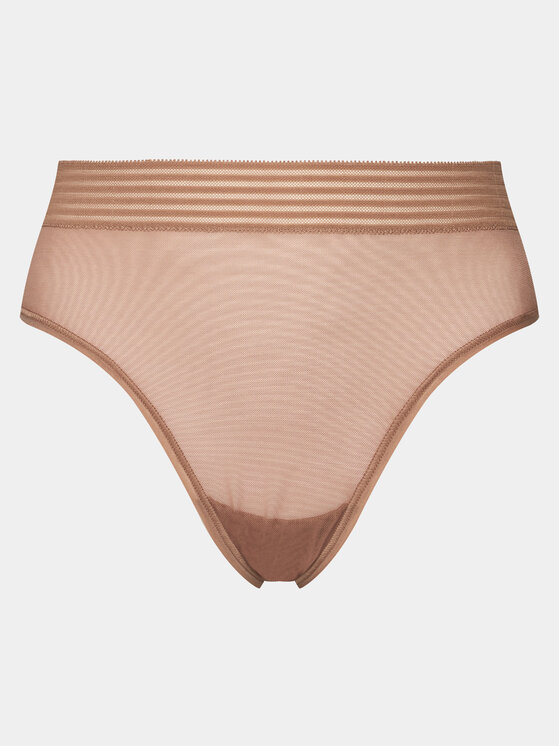 Triumph Бикини тип прашка Tempting Sheer Highwaist String 10215943 Бежов | Modivo.bg