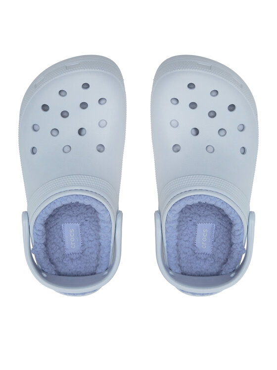 Crocs Klapki Classic Platform Lined Clog W 207938 Błękitny | Modivo.pl