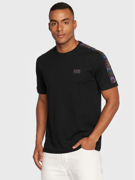 EA7 Emporio Armani T-Shirt 6LPT19 PJ02Z 1200 Czarny Regular Fit | Modivo.pl
