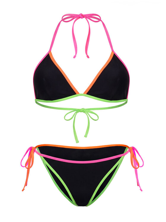 Miss Lou Bikini K-ML003 Czarny | Modivo.pl