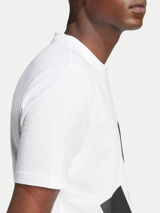 adidas T-Shirt Essentials Big Logo JE8943 Biały Regular Fit | Modivo.pl