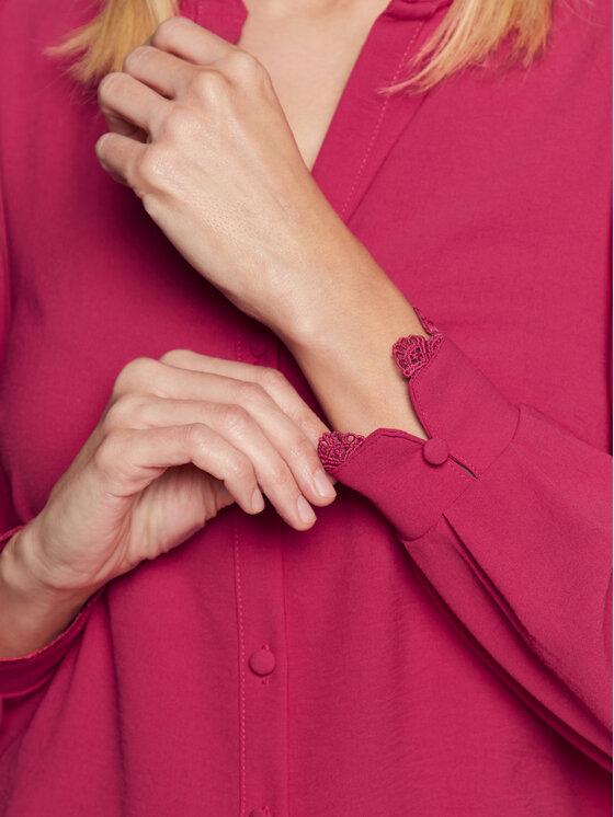 NAF NAF Hemd Hipopo THNC18 Rosa Regular Fit | Modivo.de