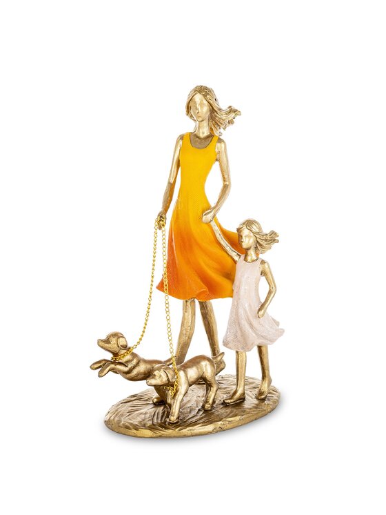 MIAhome Figurka mama i córka FIGURINES z psami Kolorowy | Modivo.pl