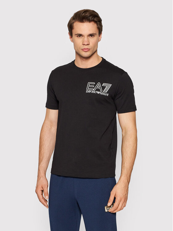 EA7 Emporio Armani T-Shirt 3LPT28 PJ02Z 1200 Schwarz Regular Fit | Modivo.at