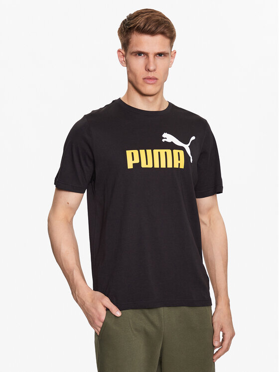 Puma Marškinėliai Essentials+ 2 Col Logo 586759 Juoda Regular Fit ...