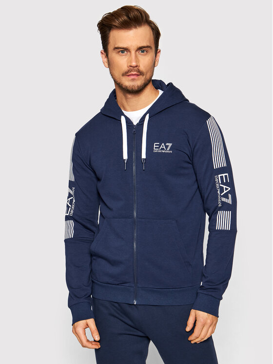 EA7 Emporio Armani Bluza 6KPM58 PJ9FZ 1554 Granatowy Regular Fit | Modivo.pl