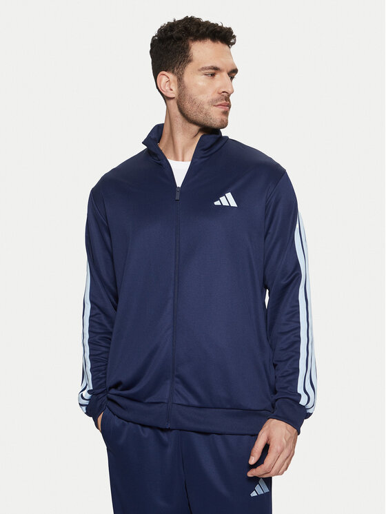 adidas Trening Sportswear Basic 3-Stripes JI8873 Bleumarin Regular Fit ...