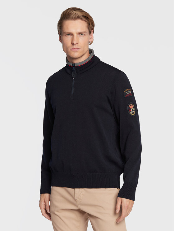 Paul&Shark Pull 12311147 Bleu marine Regular Fit | Modivo.fr