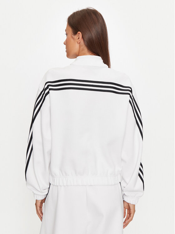 adidas Bluza Future Icons Three Stripes JJ1664 Biały Loose Fit | Modivo.pl