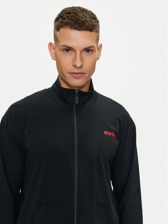 Hugo Bluza 50518700 Czarny Relaxed Fit | Modivo.pl