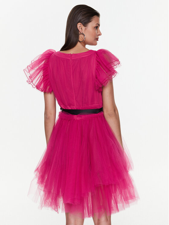 Pinko Sukienka koktajlowa Filippine 100469 Y4BK Różowy Regular Fit | Modivo.pl