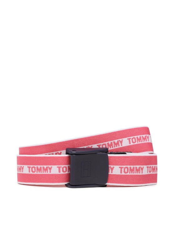 Tommy Hilfiger Kindergurtel Tommy Webbing Belt AU0AU01557 Rosa Modivo