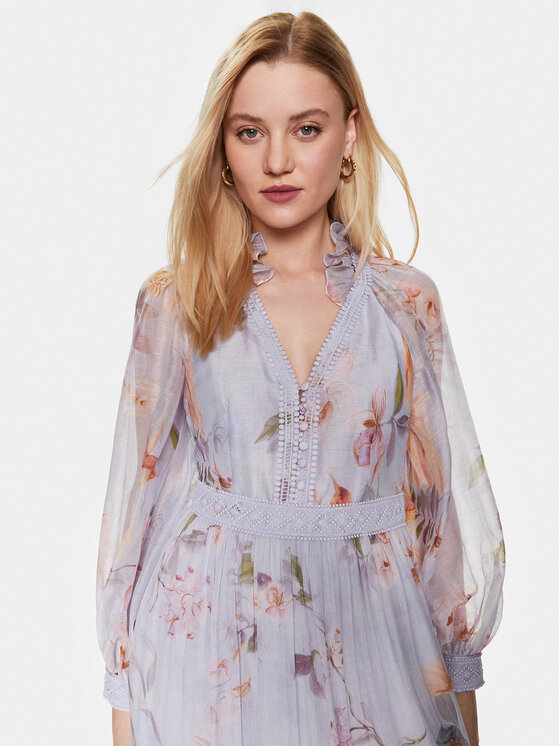 Luisa Spagnoli Повсякденна сукня Palio 539666 Фіолетовий Regular Fit ...