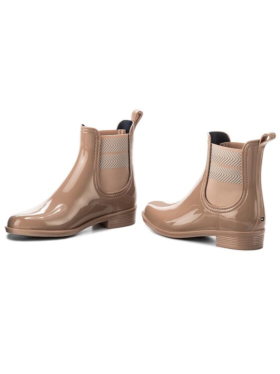 Tommy Hilfiger Holínky Chelsea Rain Boot Striped FW0FW02817 Růžová ...