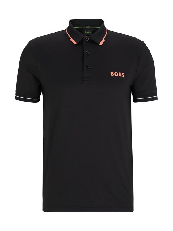 Boss Polo 50506203-002 Czarny Slim Fit | Modivo.pl