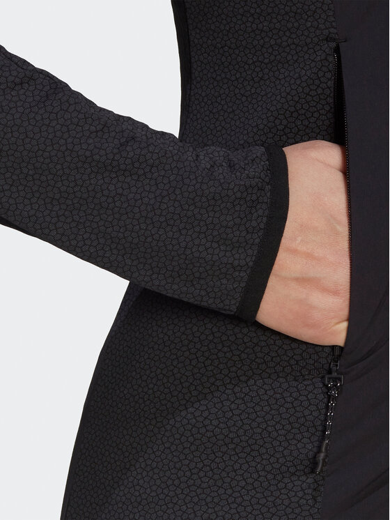 adidas Polar Techrock Flooce Wind Hooded Jacket HF0727 Czarny | Modivo.pl