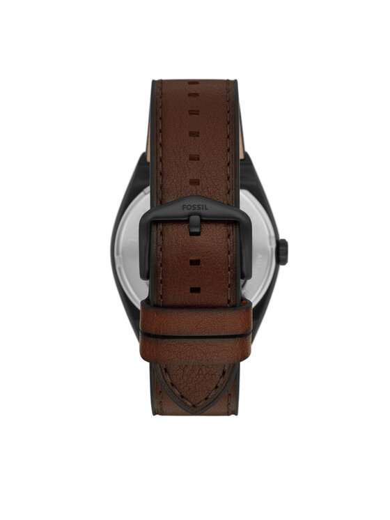 Fossil Zegarek Everett Automatic Skeleton ME3207 Brązowy | Modivo.pl