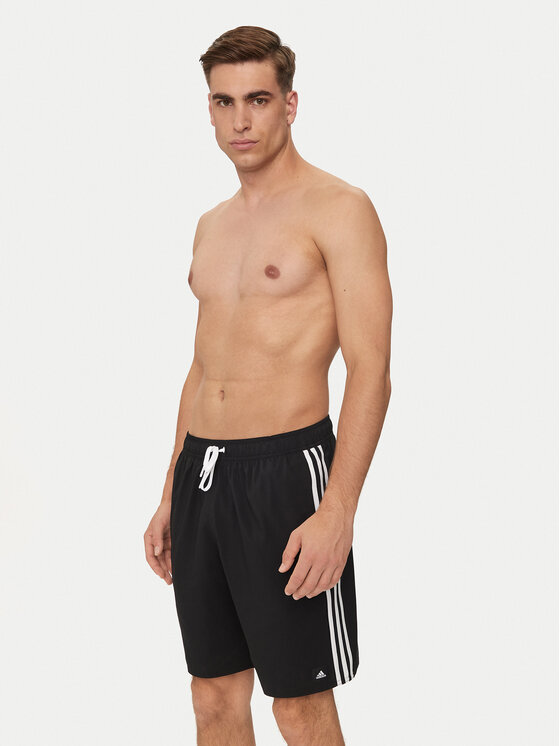 adidas Szorty kąpielowe 3-Stripes CLX HT4358 Czarny Regular Fit | Modivo.pl