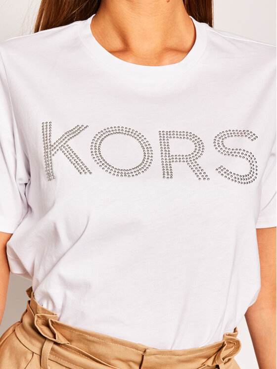 MICHAEL Michael Kors T-särk Studded Logo MS05MP197J Valge Regular Fit ...
