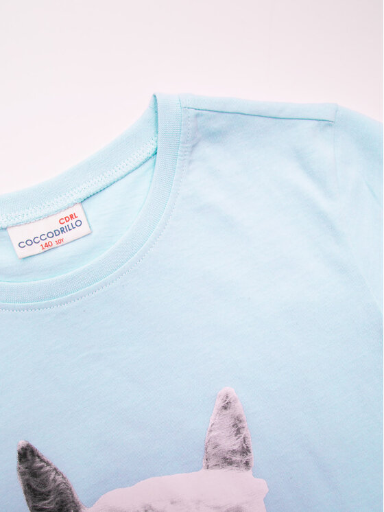 Coccodrillo T-krekls WC3143216EVG Gaiši zils Regular Fit | Modivo.lv