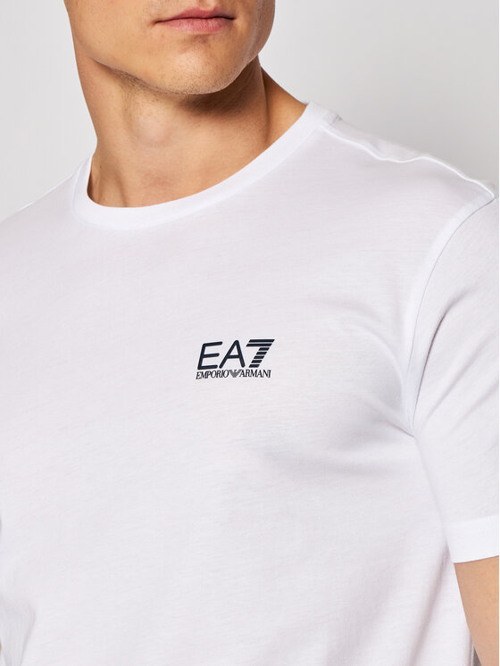 EA7 Emporio Armani T-Shirt 8NPT51 PJM9Z 1100 Weiß Regular Fit | Modivo.de