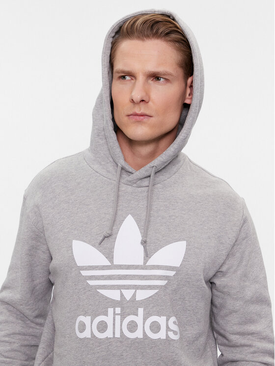 Adidas Bluză Adicolor Classics Trefoil H06669 Gri Regular Fit Modivo Ro
