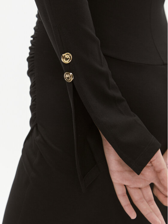 Pinko Sukienka koktajlowa Alpha 102367 A1DE Czarny Slim Fit | Modivo.pl