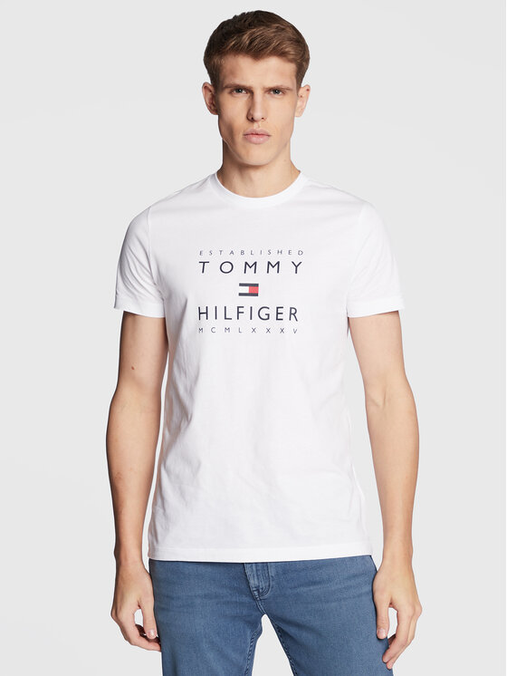 Tommy Hilfiger T Shirt Weiss Herren