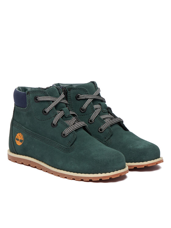 Timberland Trzewiki Pokey Pine Mid Lace Up TB0A292EEY01 Zielony | Modivo.pl