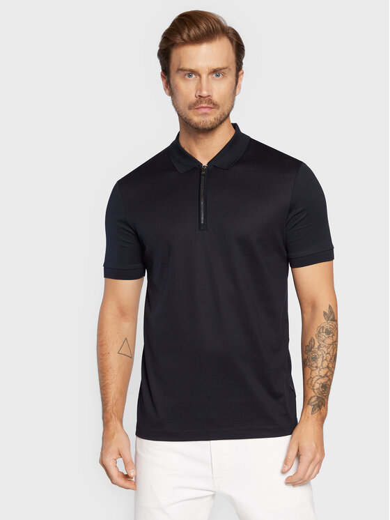 Boss Polo Polston 28 50477278 Granatowy Slim Fit | Modivo.pl