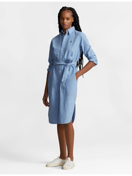 Polo Ralph Lauren Košilové šaty N Cory Dr 211928808001 Modrá Straight ...