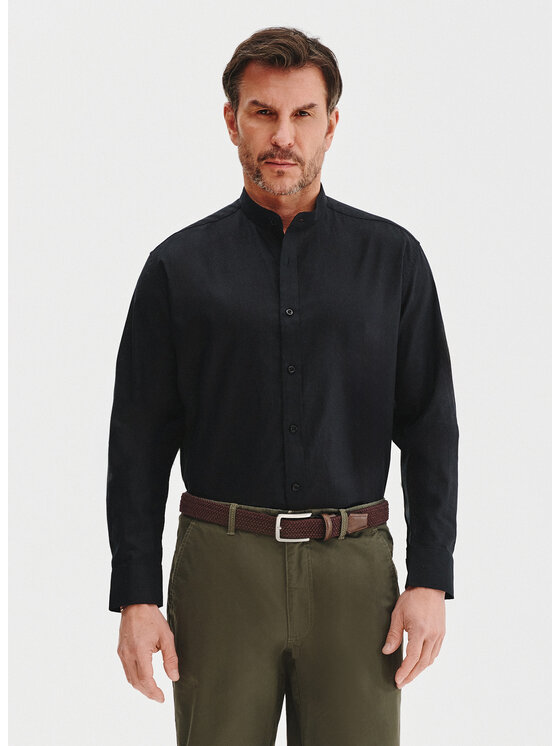 Pako Lorente Koszula P25SF-1X-033 Czarny Regular Fit | Modivo.pl