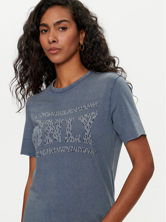 ONLY Тишърт Lucy 15332190 Син Regular Fit | Modivo.bg