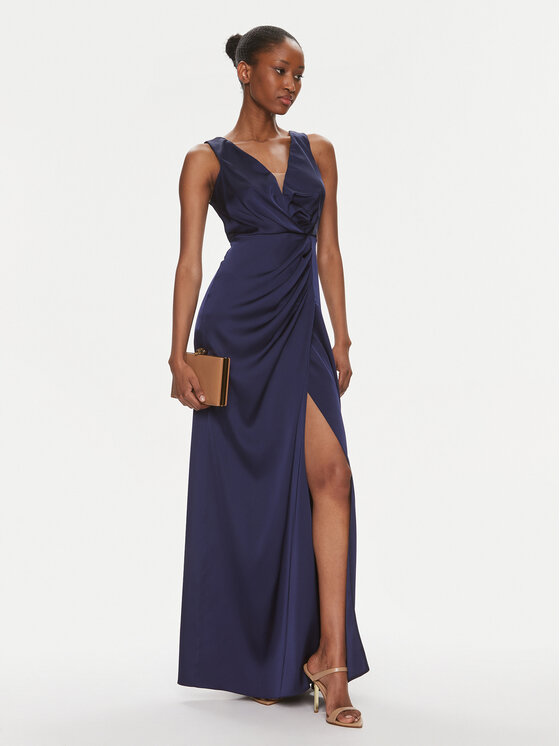 Rinascimento Večernja haljina CFC0117457003 Tamnoplava Regular Fit | Modivo.hr