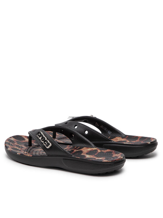 Crocs Flip flop Classic Crocs animalremix Flip 207872 Negru | Modivo.ro