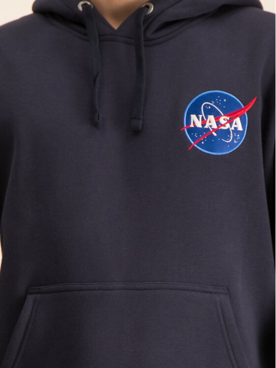 Alpha Industries Mikina Nasa 178317 Tmavomodrá Regular Fit | Modivo.cz