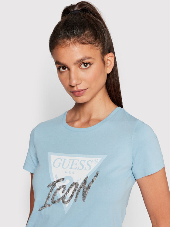 Guess Тишърт 144 Син Regular Fit | Modivo.bg