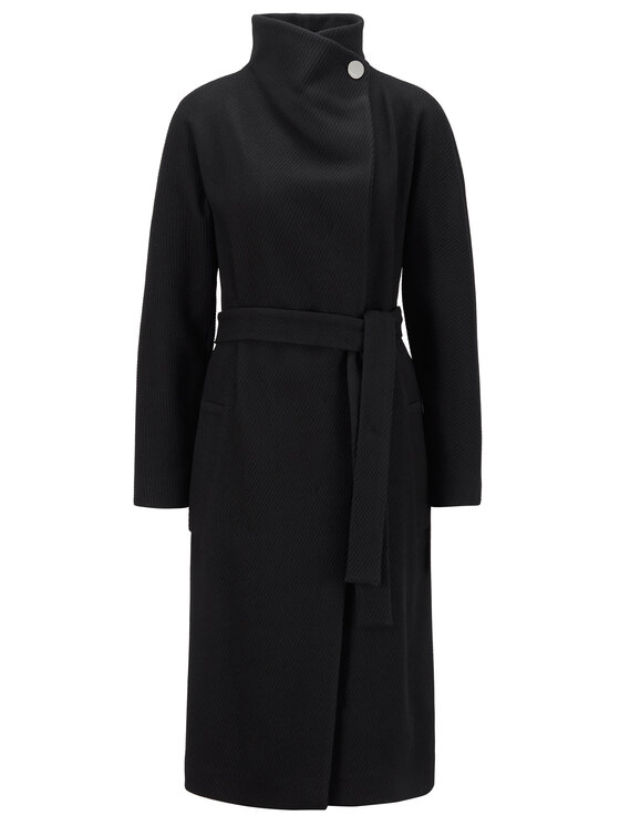 Boss Płaszcz wełniany Cedani 50395591 Czarny Regular Fit | Modivo.pl