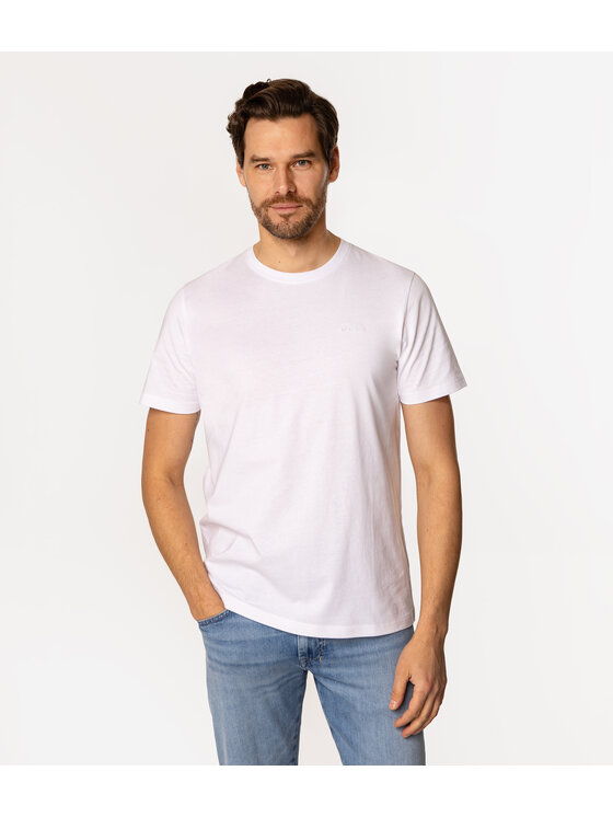 Lee Cooper T-Shirt OBUTCH 0875 Biały Regular Fit | Modivo.pl