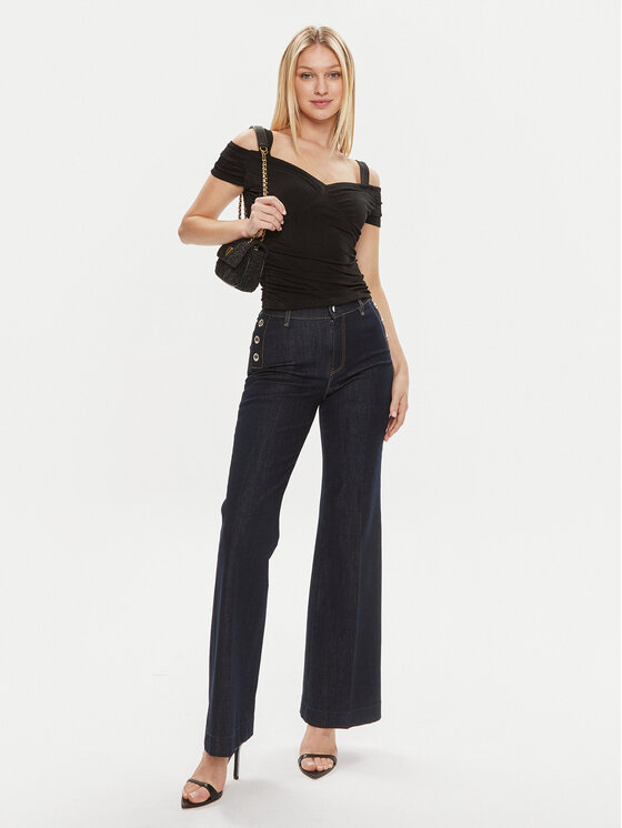 Guess Halenka Emily W4GP17 KBEM0 Černá Slim Fit | Modivo.cz