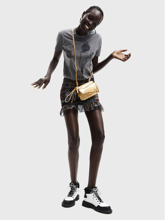 Desigual Sukienka codzienna 22WWVK68 Szary Regular Fit | Modivo.pl