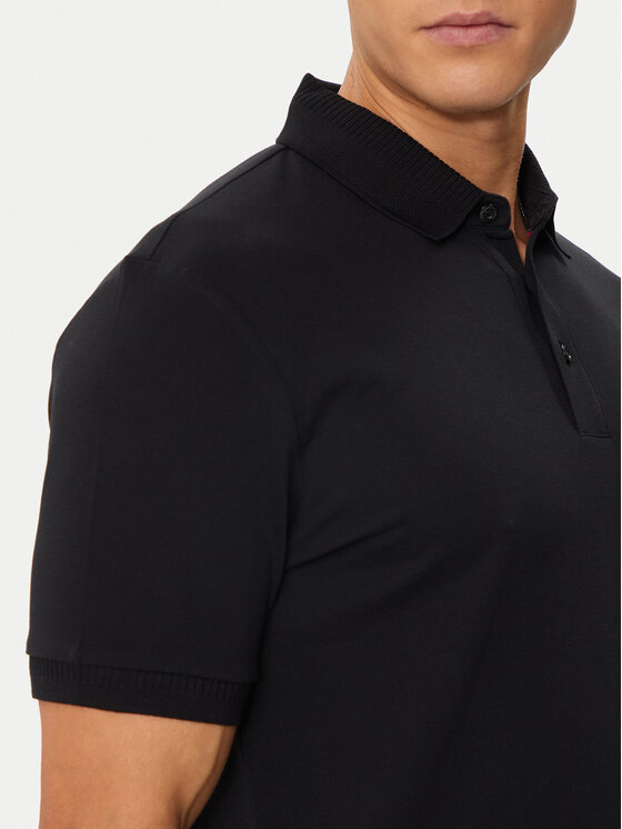 Hugo Polo Dereso232 50490770 Czarny Slim Fit | Modivo.pl