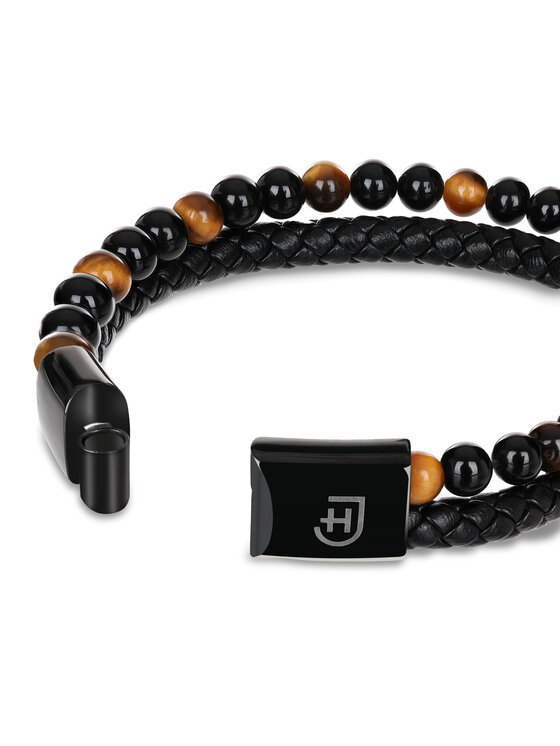 James Hawk Bransoletka Męska skórzana bransoletka Brązowy | Modivo.pl